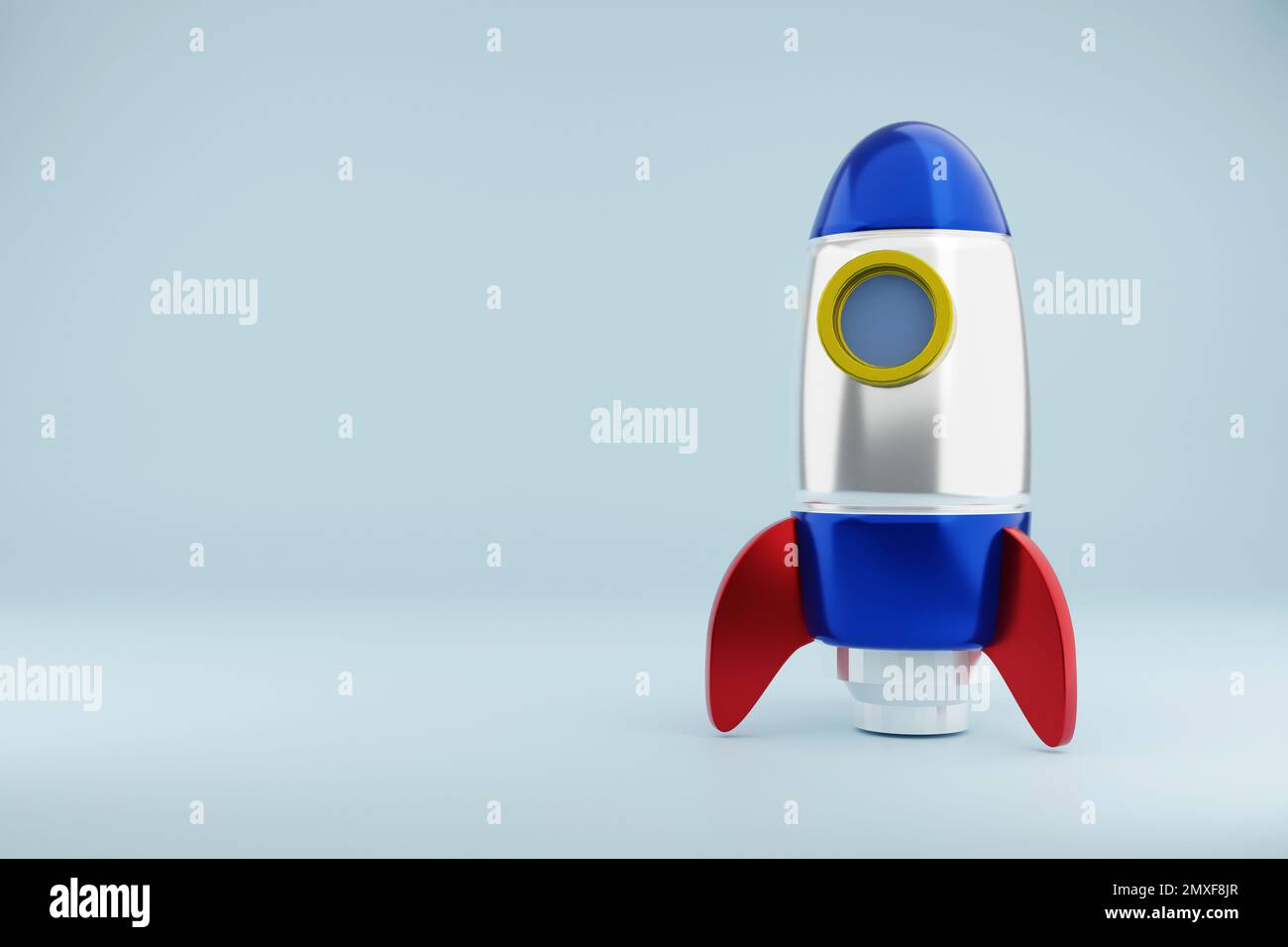 3d render illustration of a rocket Stock Photo - Alamy