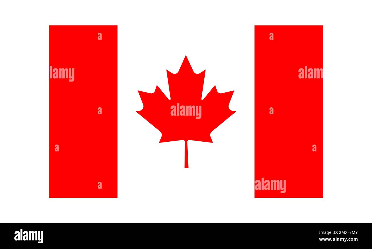 Canada flag, official colors and proportion correctly. National Canada ...