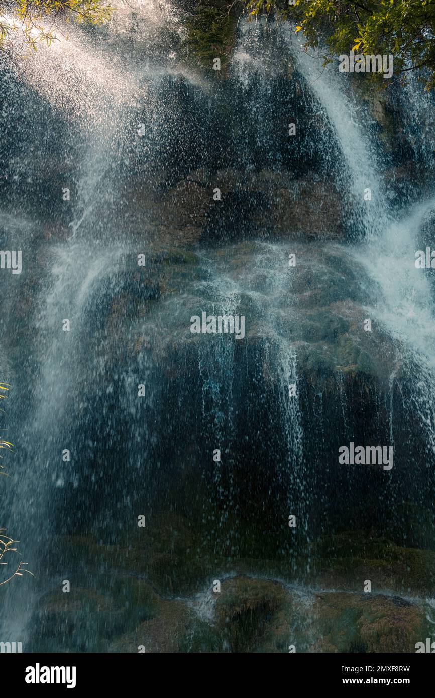 Birth of the Pitarque river. Province of Teruel Stock Photo - Alamy