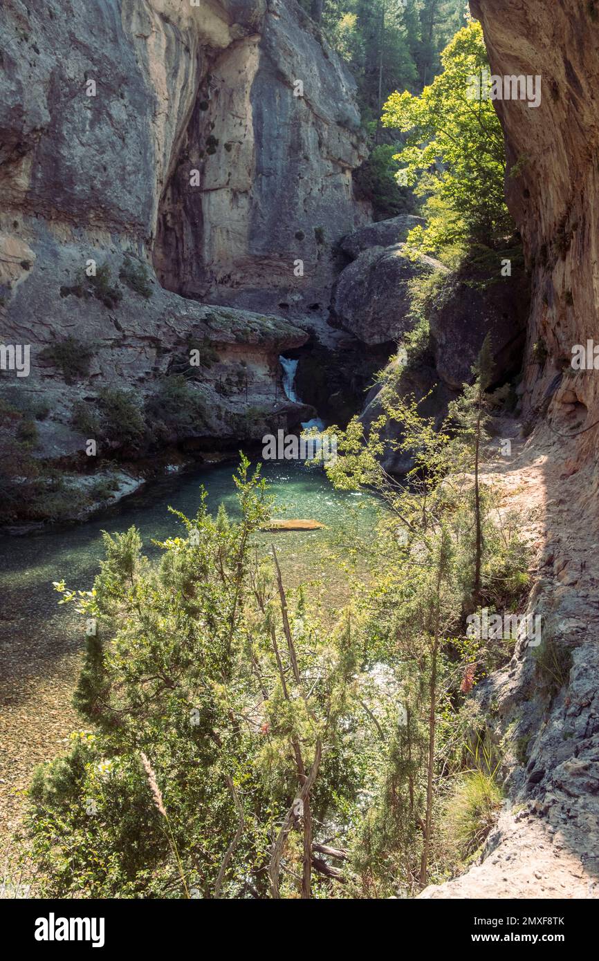 Birth of the Pitarque river. Province of Teruel Stock Photo - Alamy