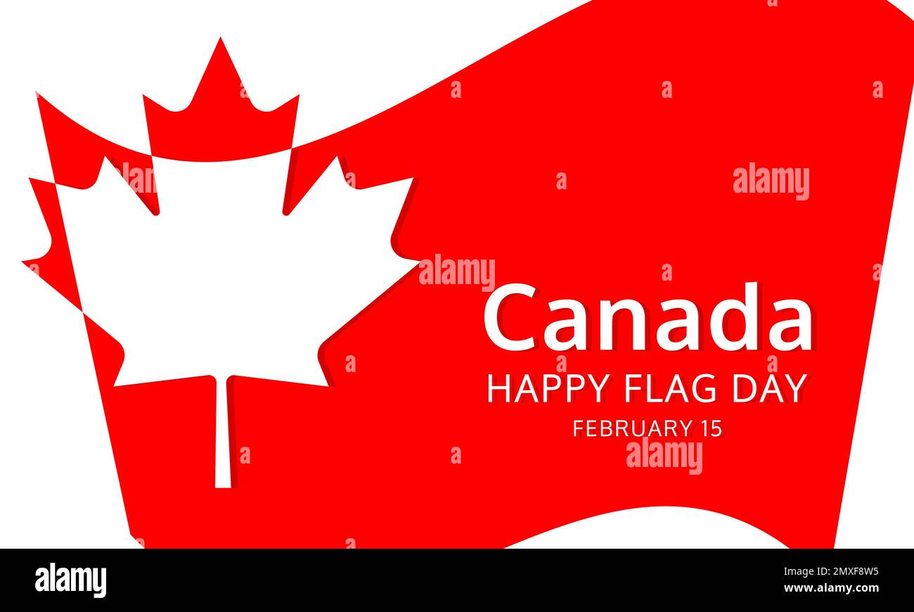 Canada happy flag day, february 15 celebrate background with maple leaf Stock Vector Image & Art ...