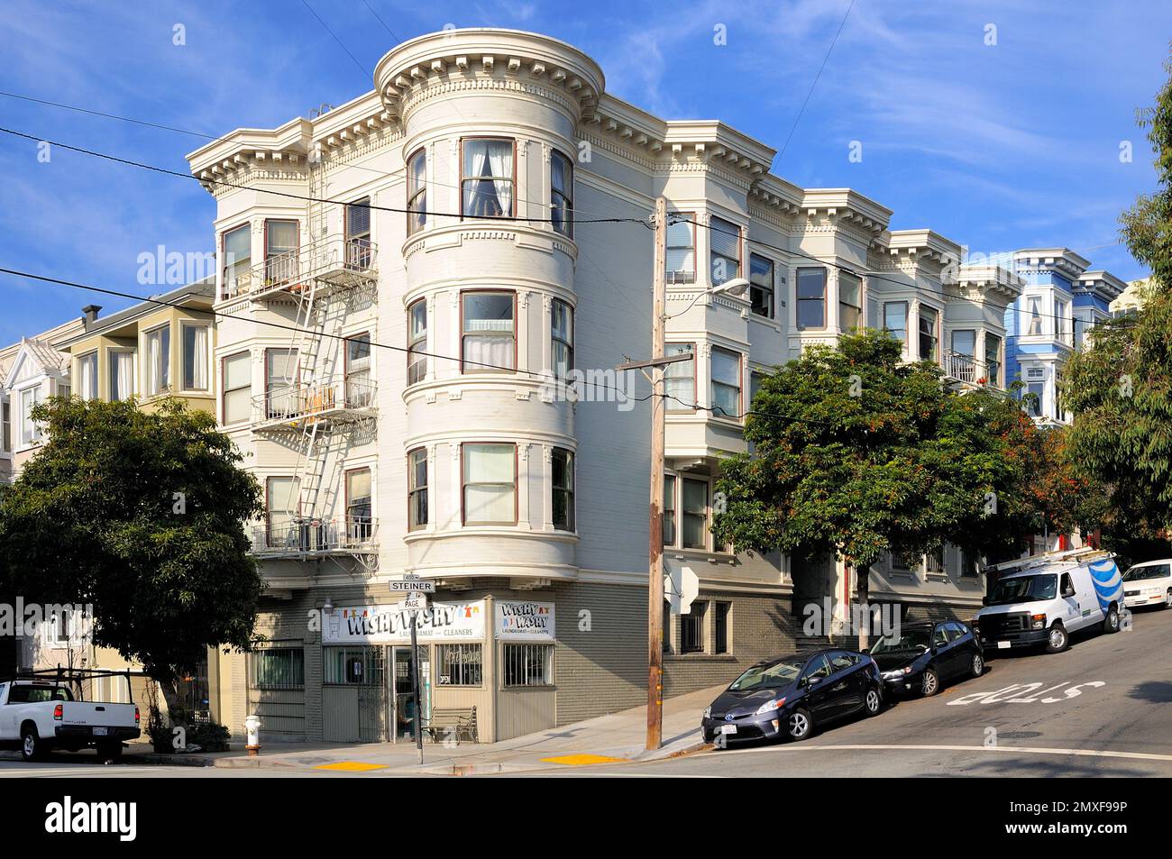 Capturing San Francisco's character: a white window framed by sloped ...