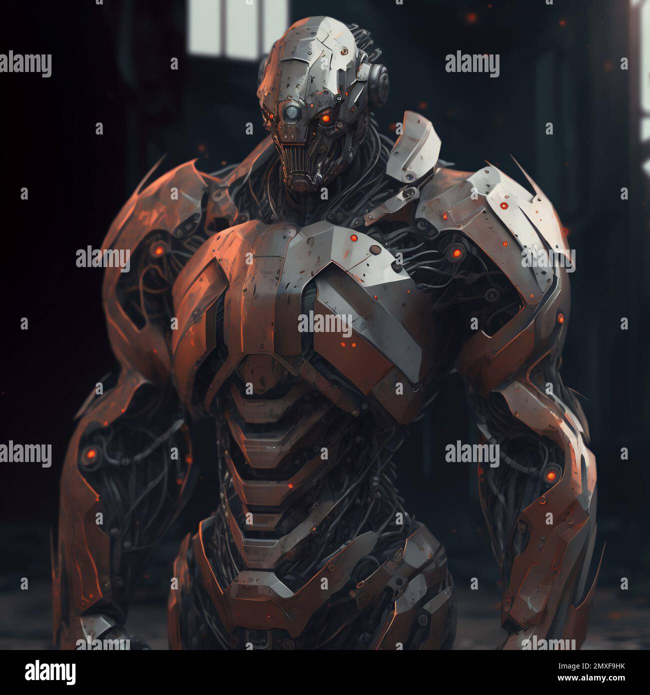 Red eyes robot hi-res stock photography and images - Alamy