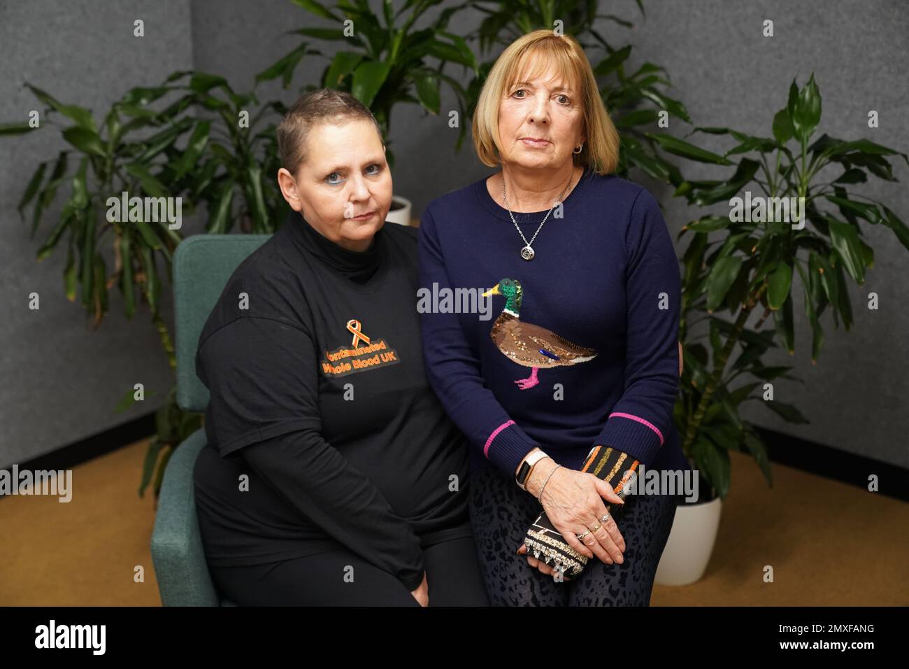 Michelle Tolley (left) and Sue Wathen, who are both hepatitis C ...