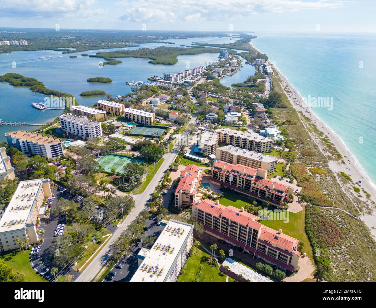Aerial siesta key florida hi-res stock photography and images - Alamy