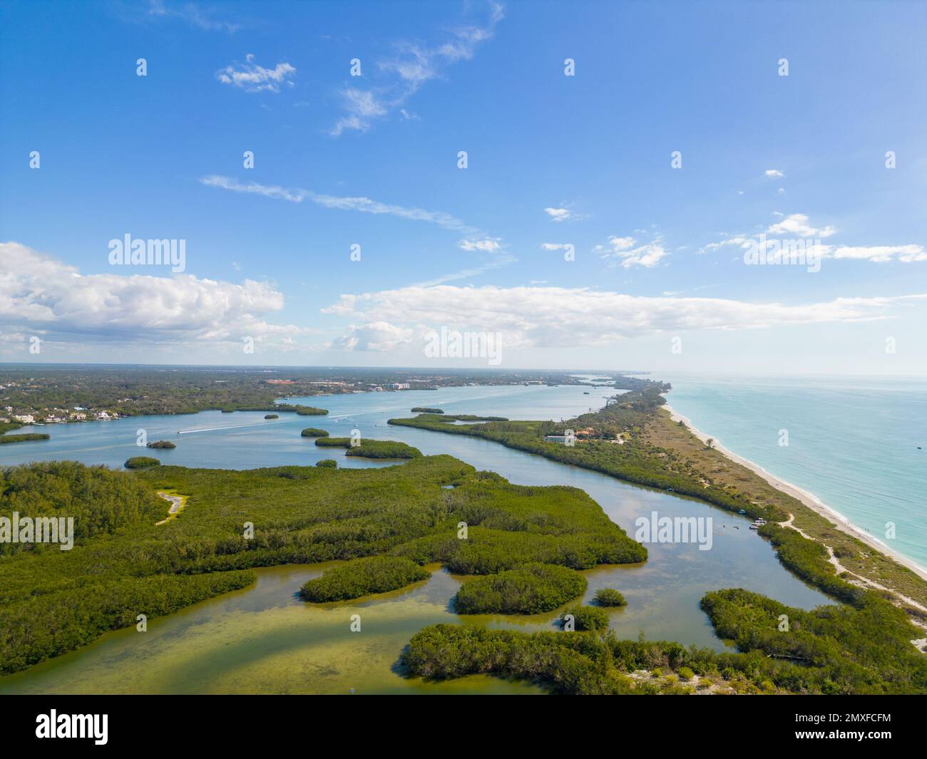 Aerial photo nature preserve Sarasota Florida USA Stock Photo - Alamy