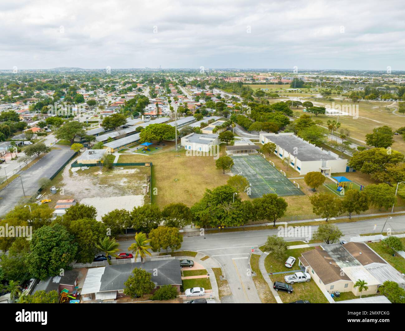 Hialeah, FL, USA - January 28, 2023: Aerial photo Palm Springs ...