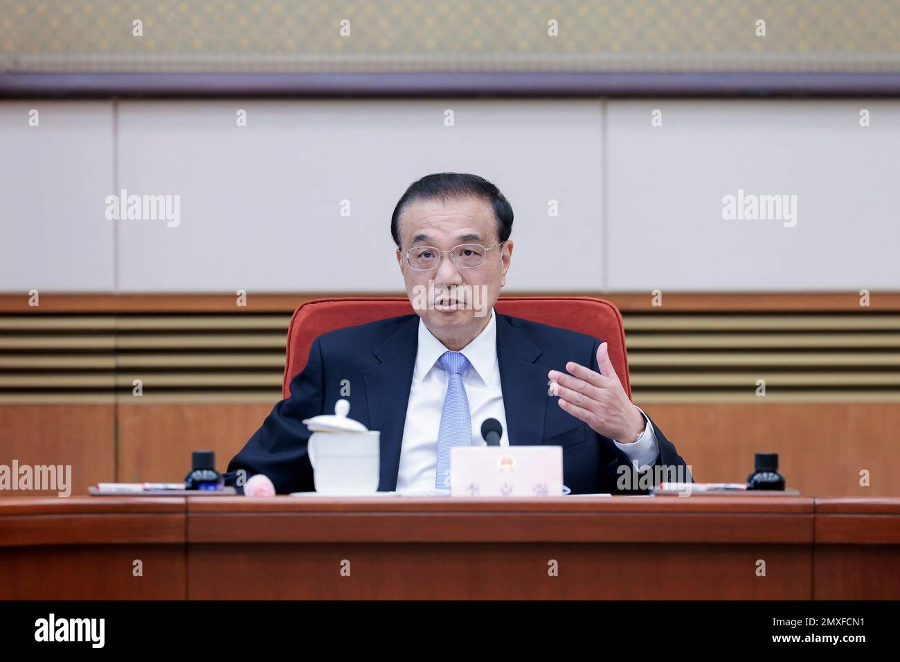 Beijing, China. 3rd Feb, 2023. Chinese Premier Li Keqiang presides over ...
