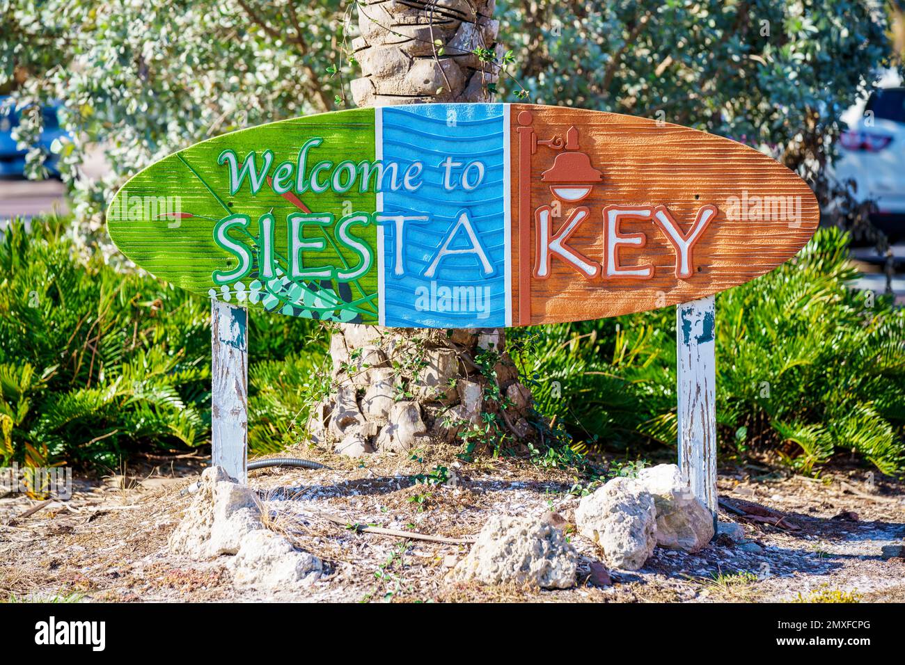 Siesta beach sign siesta key hi-res stock photography and images - Alamy