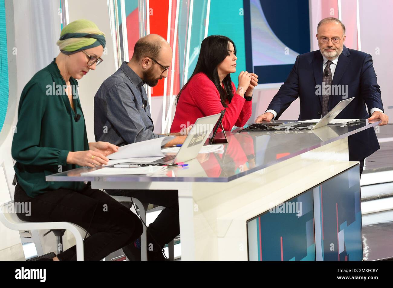 Milan, Italy. 03rd Feb, 2023. Milan, "TV Talk" TV show - Massimo ...