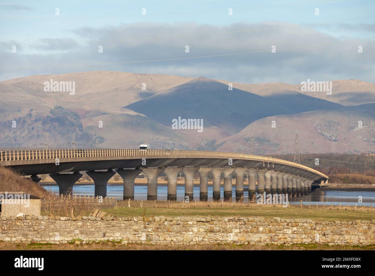 Clackmannanshire Bridge over the Firth of Forth in Scotland which ...