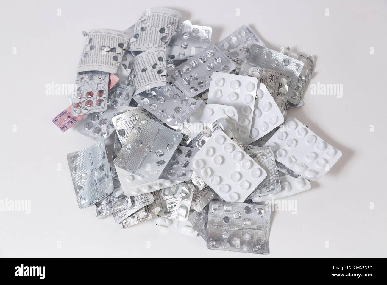 Empty Pill Blister Packs Stock Photo - Alamy