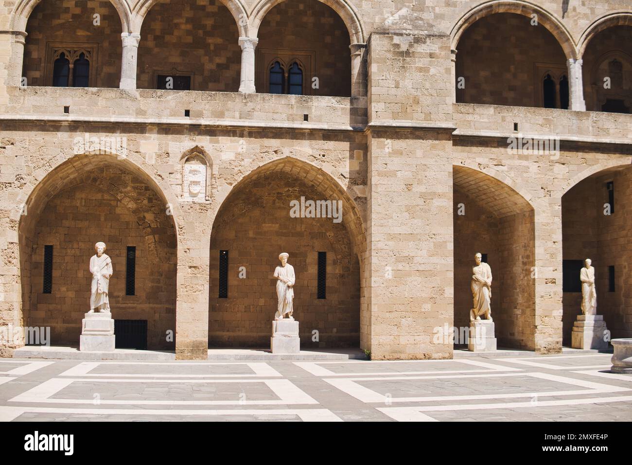 Palace of the grand masters of the knight of rhodes hi-res stock ...