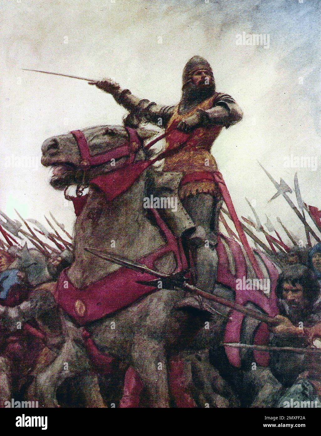 Owain Glyndwr. Portrait of the Welsh independence leader, Owain ap ...