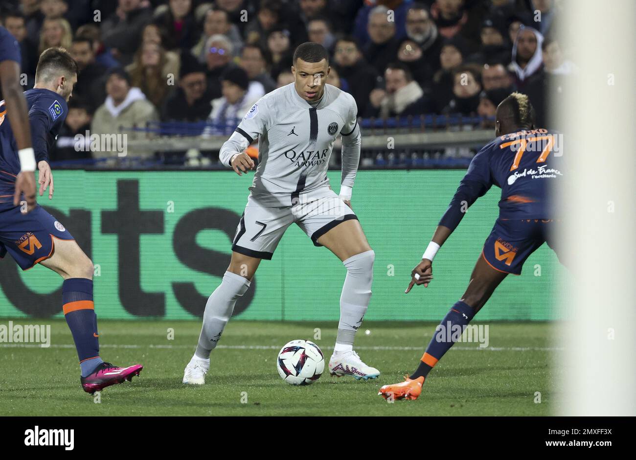 Kylian Mbappe of PSG during the French championship Ligue 1 football ...
