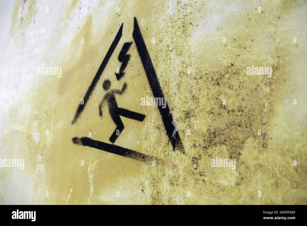 Detail of information, security and protection sign Stock Photo - Alamy
