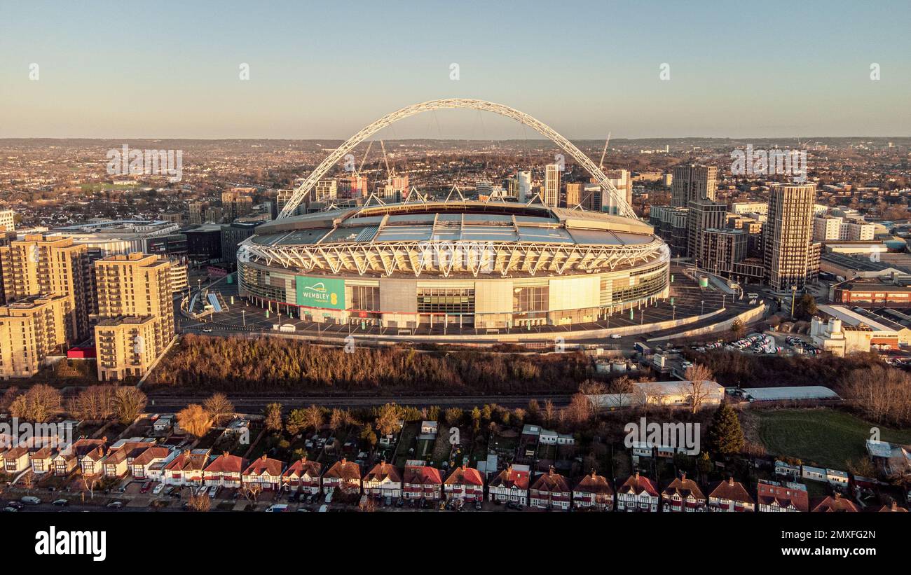 Wembley drone view hi-res stock photography and images - Alamy