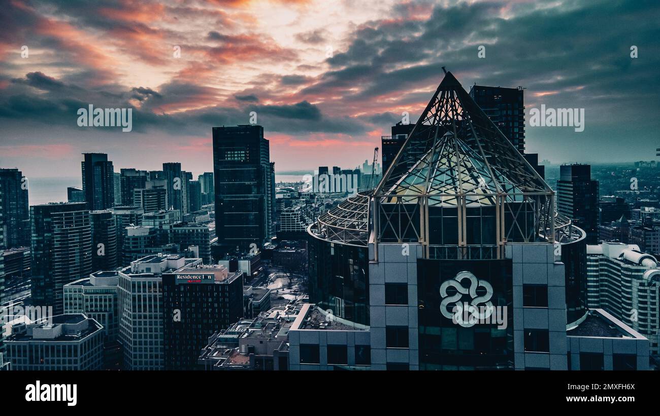 Toronto drone shot hi-res stock photography and images - Alamy