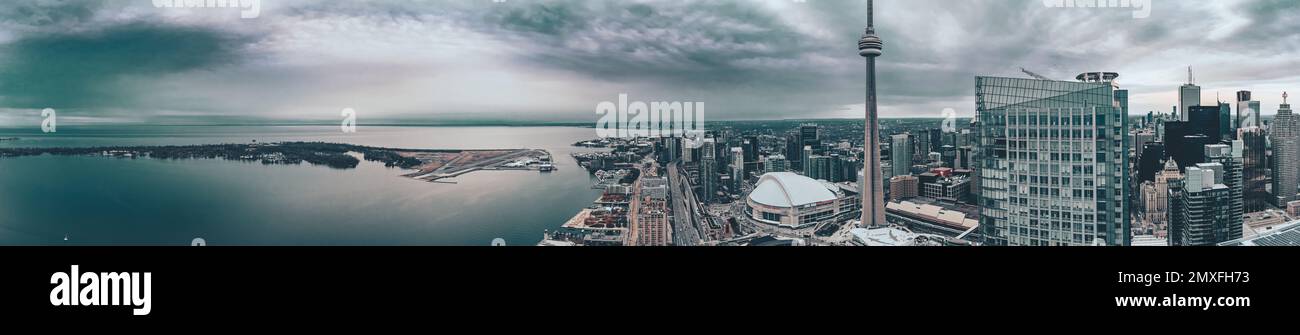 Toronto drone shot hi-res stock photography and images - Alamy