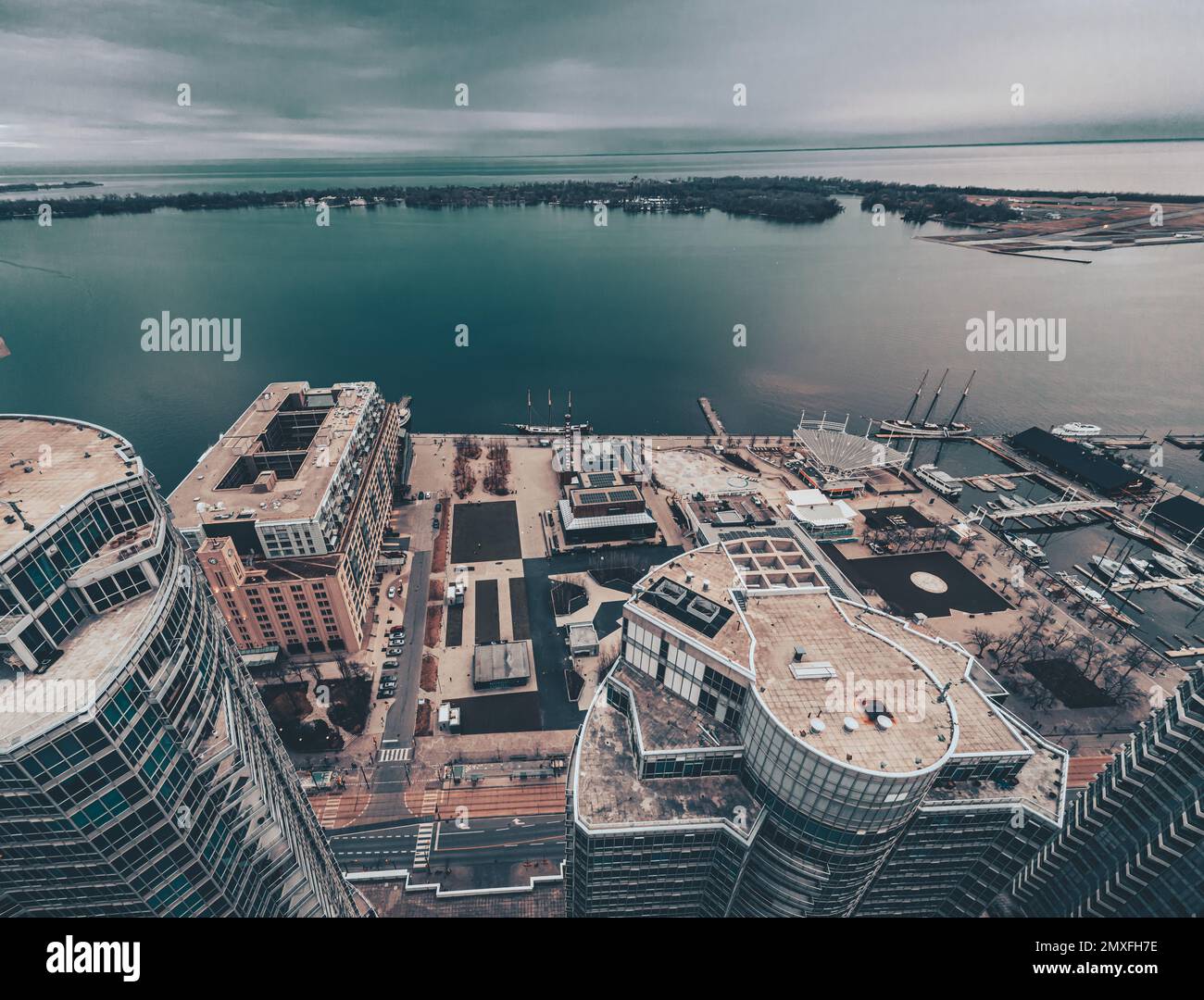 Aerial shot downtown toronto hi-res stock photography and images - Alamy