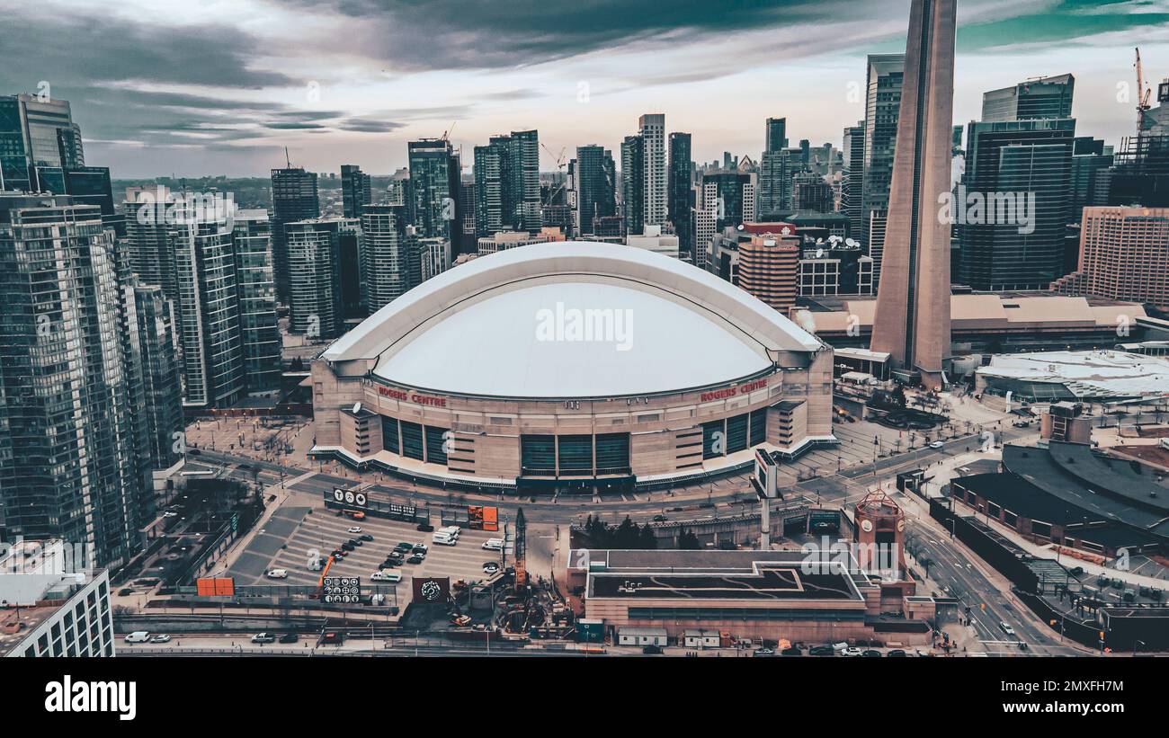 Toronto drone shot hi-res stock photography and images - Alamy