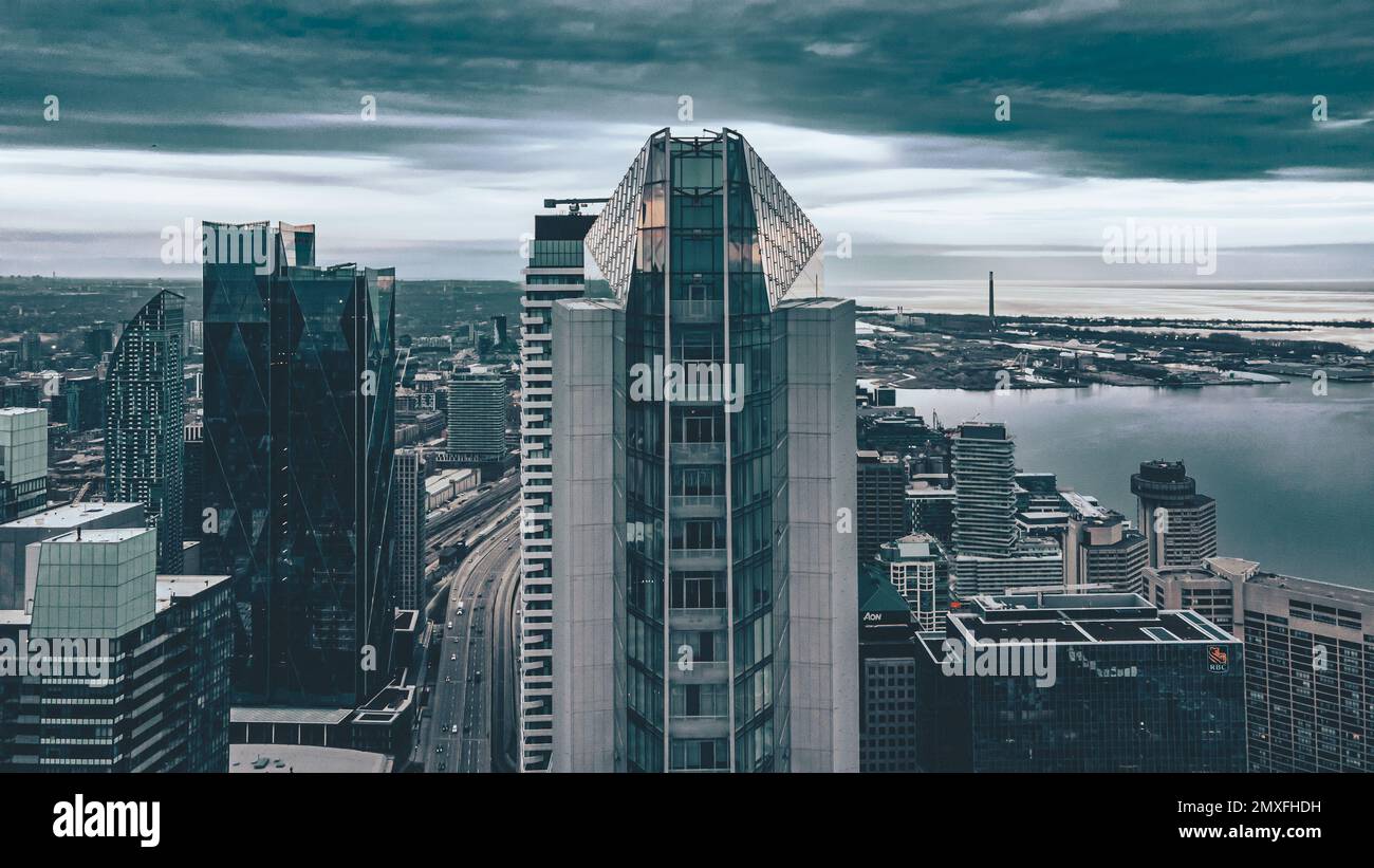 Toronto drone shot hi-res stock photography and images - Alamy
