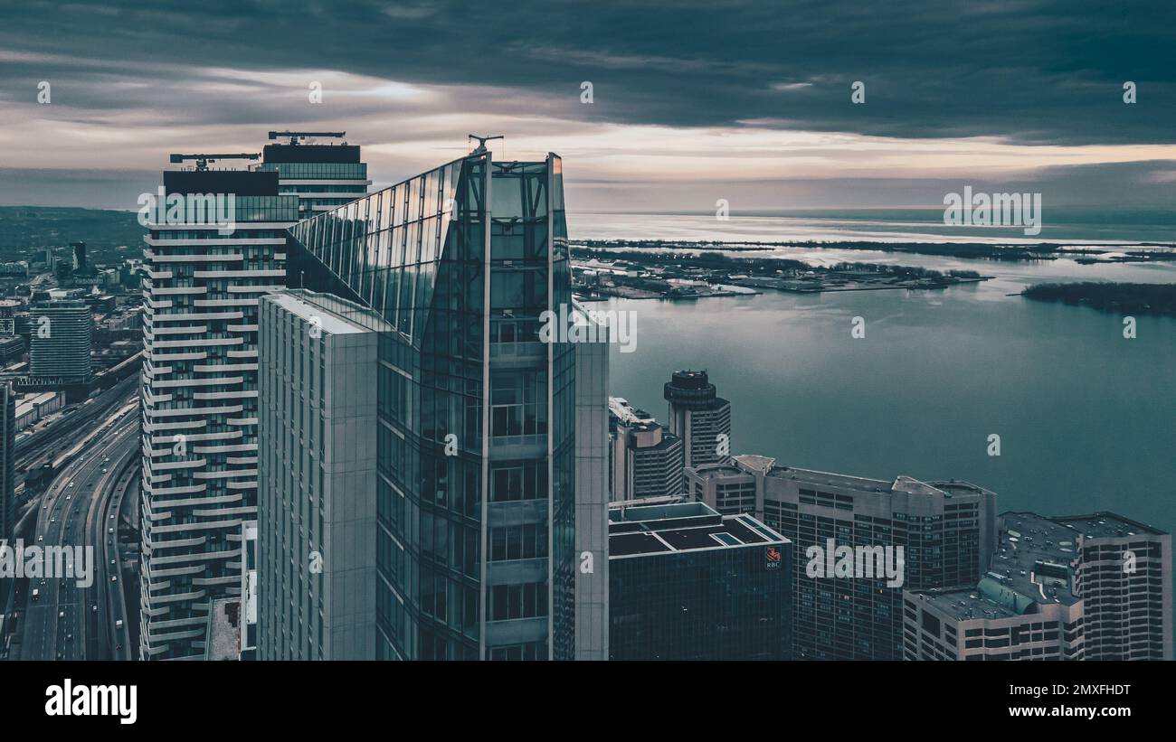 Toronto drone shot hi-res stock photography and images - Alamy