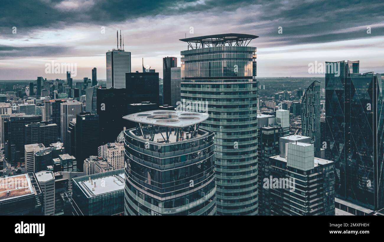 Toronto drone shot hi-res stock photography and images - Alamy