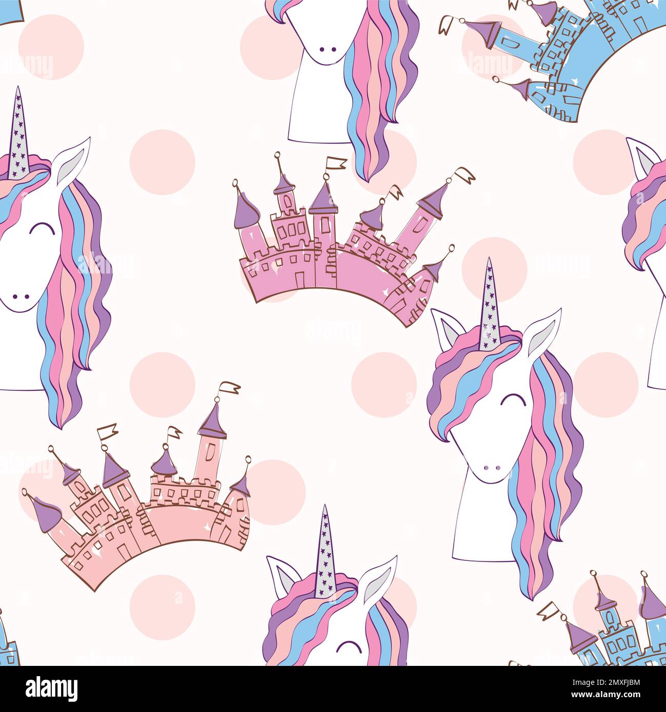 Magic cute unicorn Stock Vector Image & Art - Alamy