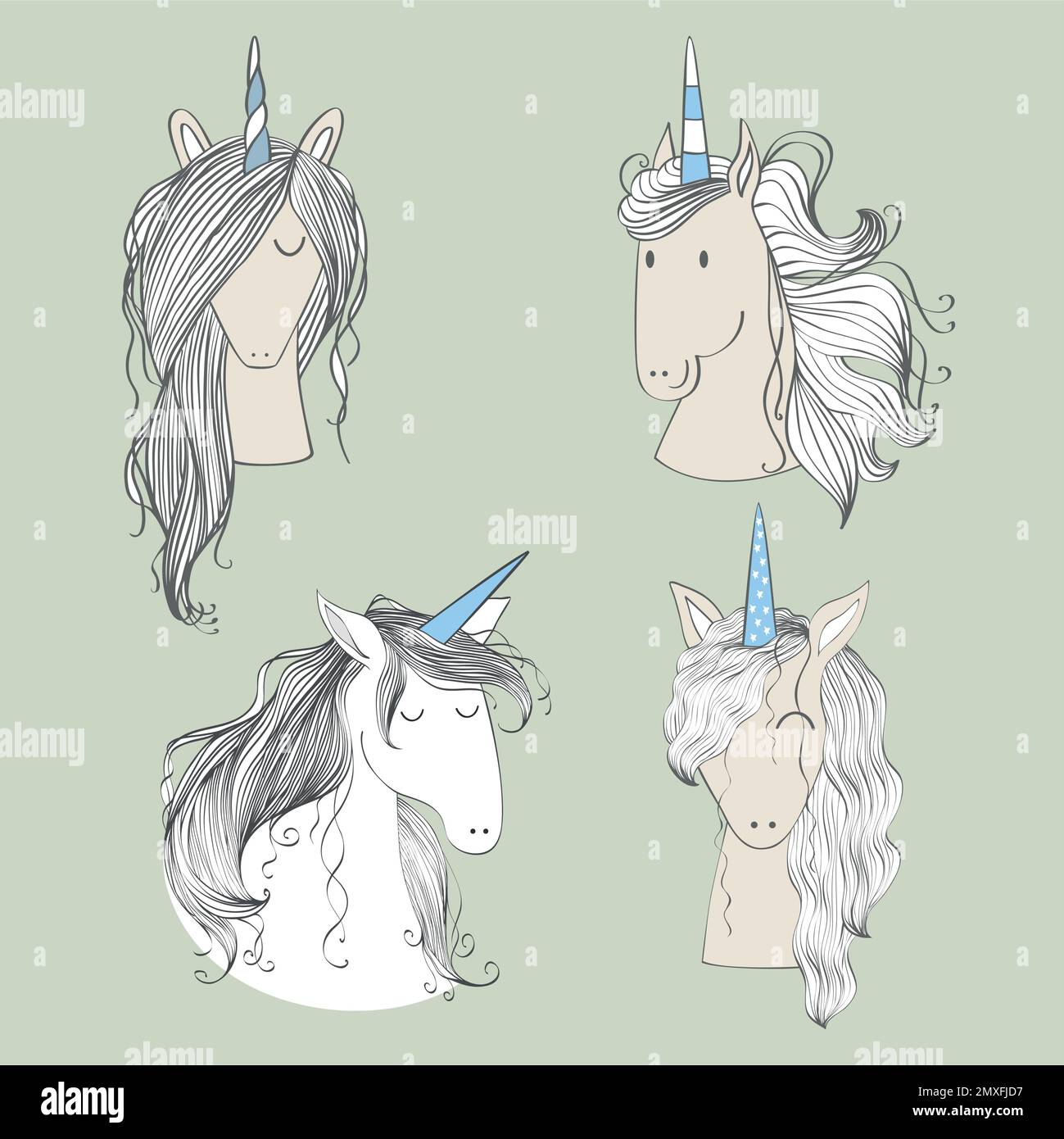 Happy unicorns hi-res stock photography and images - Alamy