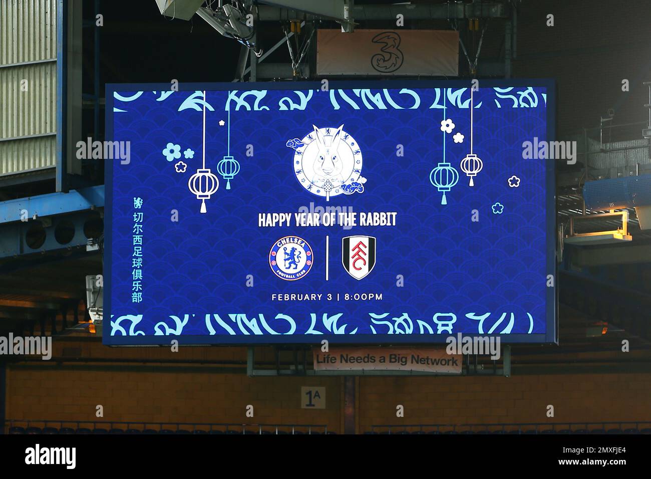 London, UK. 03rd Feb, 2023. 3rd February 2023; Stamford Bridge, Chelsea ...