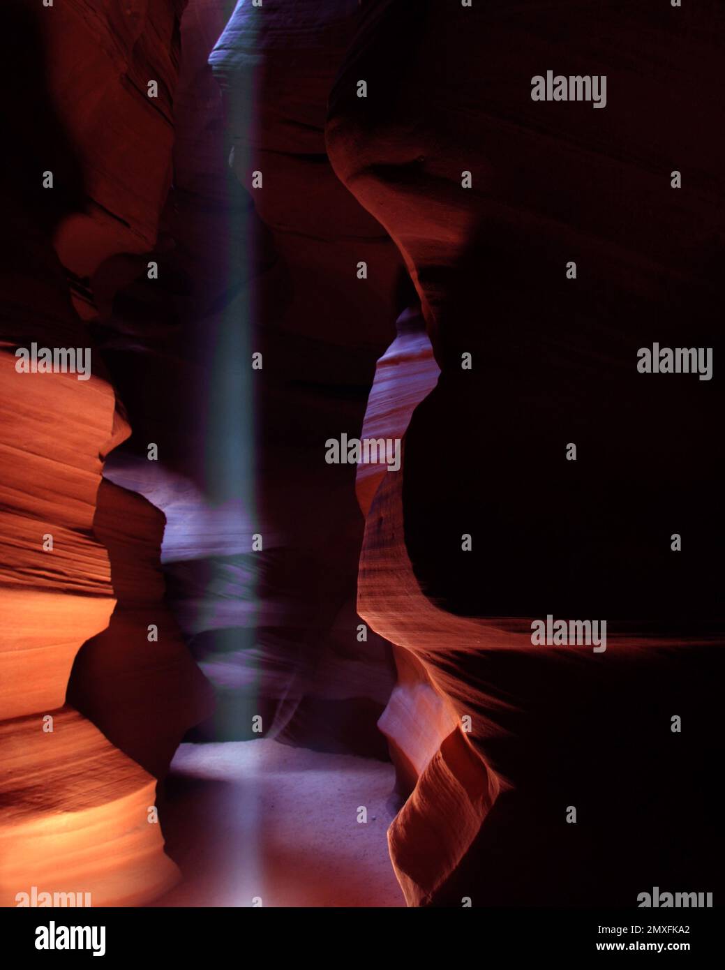 A breathtaking view of magical Antelope Canyon in Lechee, Arizona Stock ...
