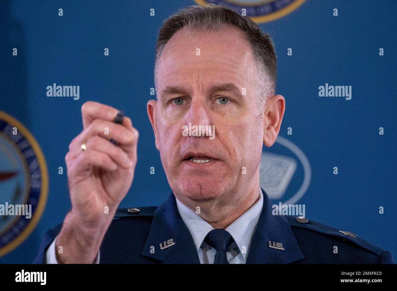 Pentagon spokesman U.S. Air Force Brig. Gen. Patrick Ryder speaks ...