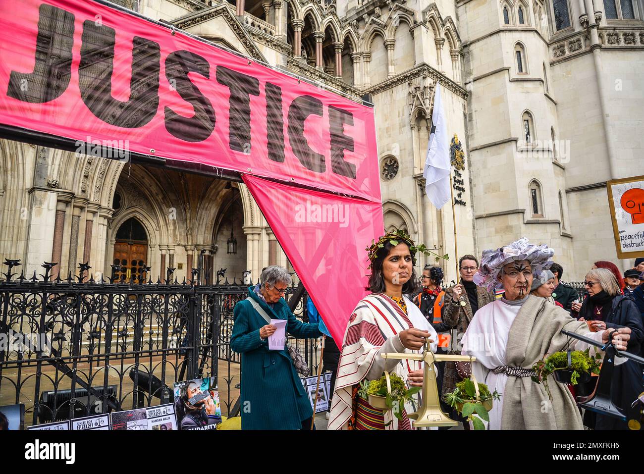 Extinction Rebellion protest 'Unite for Justice', an action to raise ...