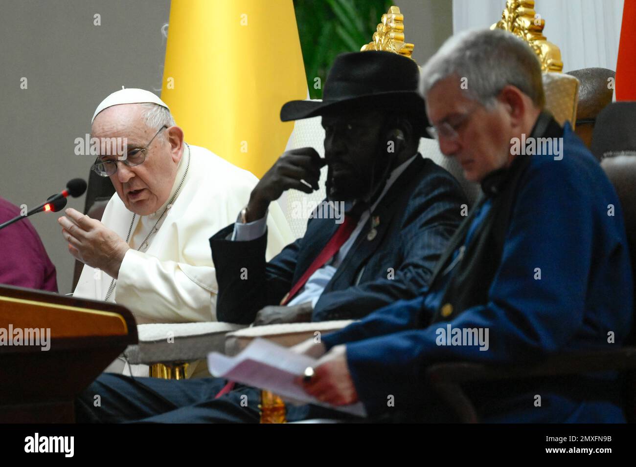 Kinshasa, Gongo. 03rd Feb, 2023. Africa, Juba, 2023/2/3.Pope Francis ...