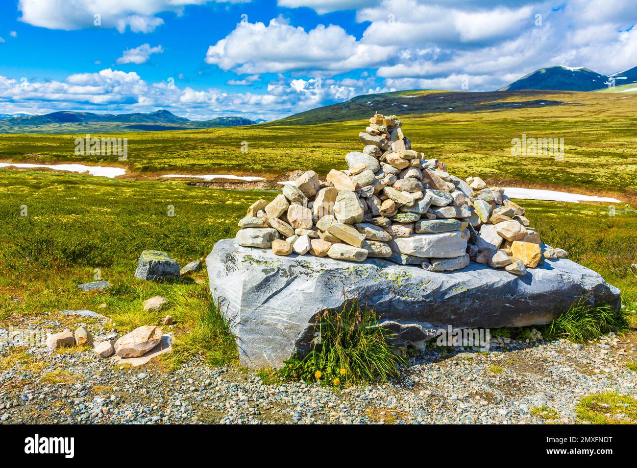 Beautiful mountain and landscape panorama with untouched nature ...