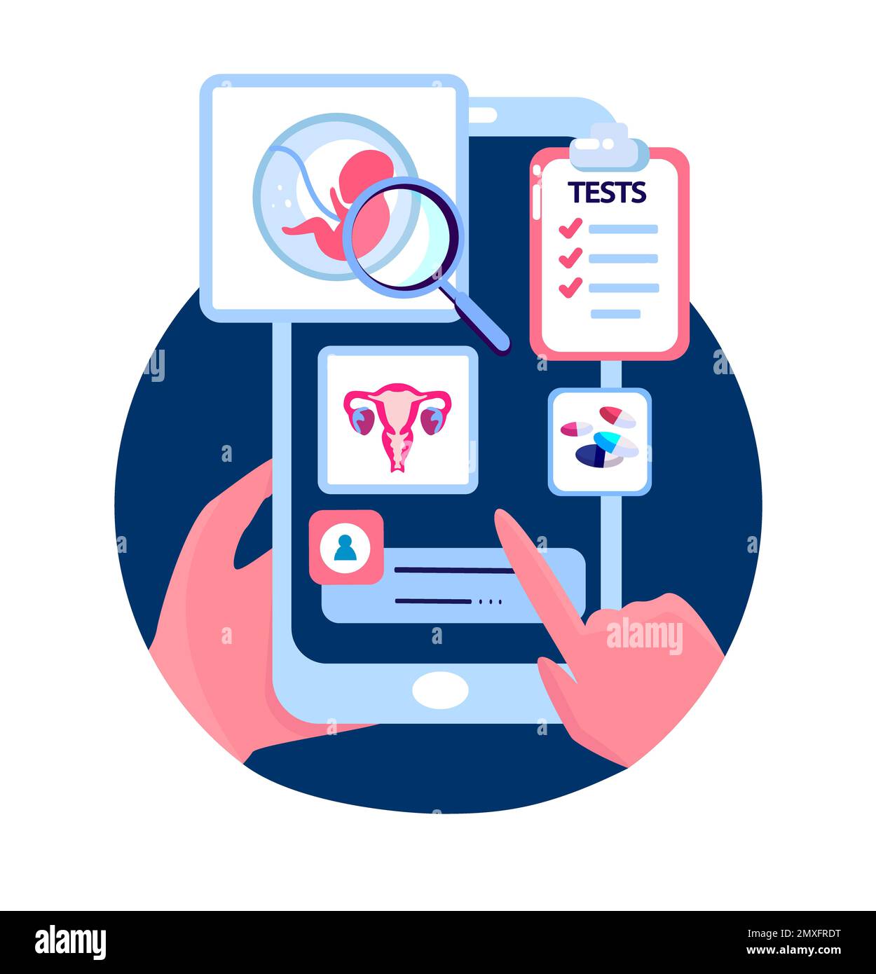 Female uterus ovaries medical hi-res stock photography and images - Alamy