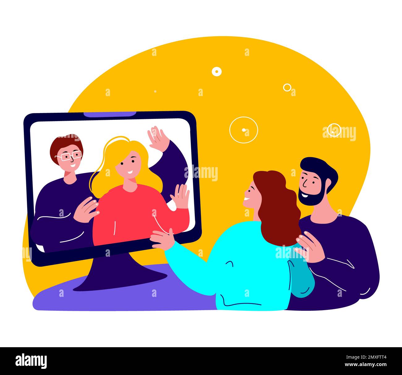 Digital relationships Cut Out Stock Images & Pictures - Alamy