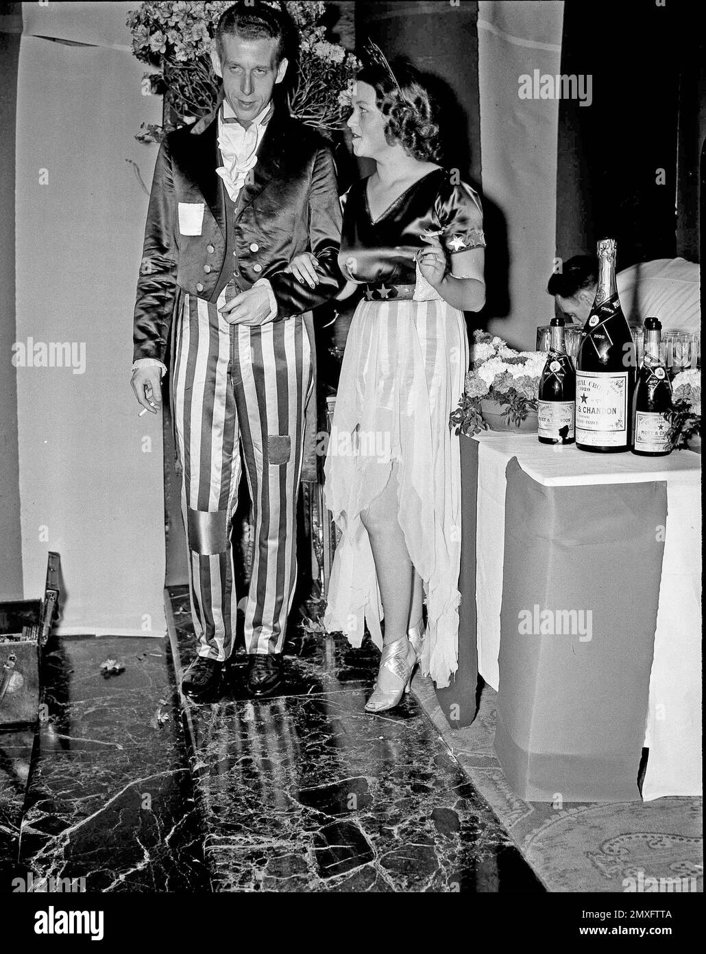 Herbert Bayard Swope Jr. and Lesley Bogert are shown at the Red White ...