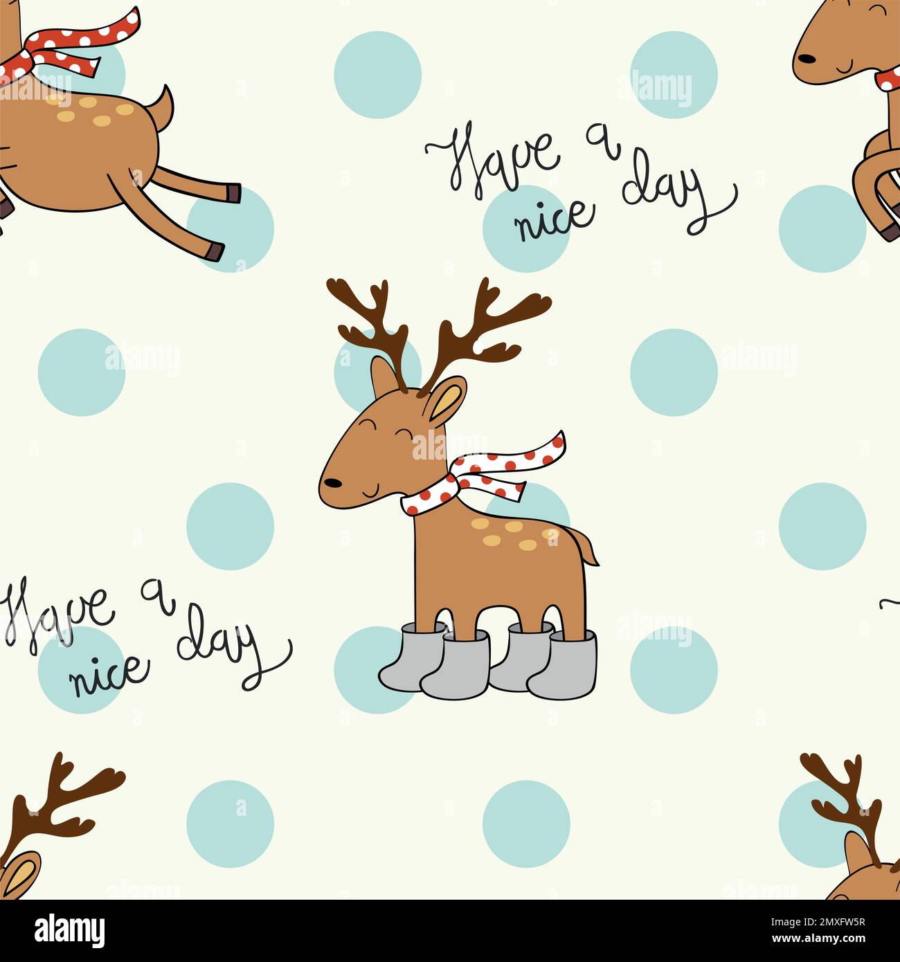 vector cartoon deer Stock Vector Image & Art - Alamy