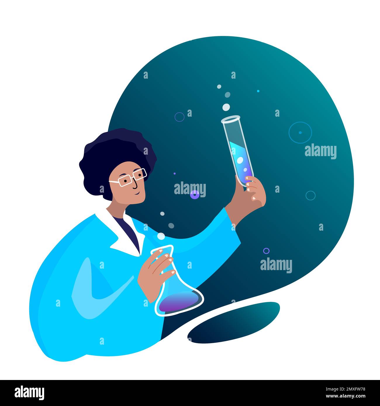 Scientist Virologist Researcher Create Antiviral Vaccine.Medical Serum ...