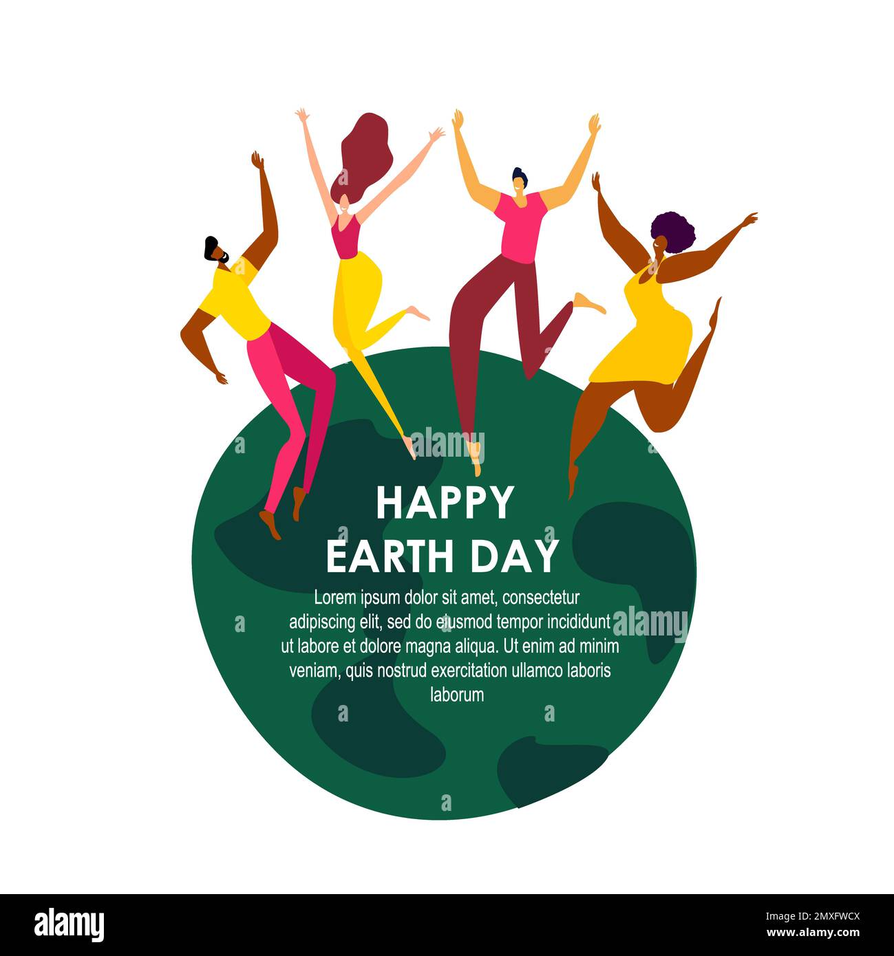 Happy young group enjoy Cut Out Stock Images & Pictures - Alamy