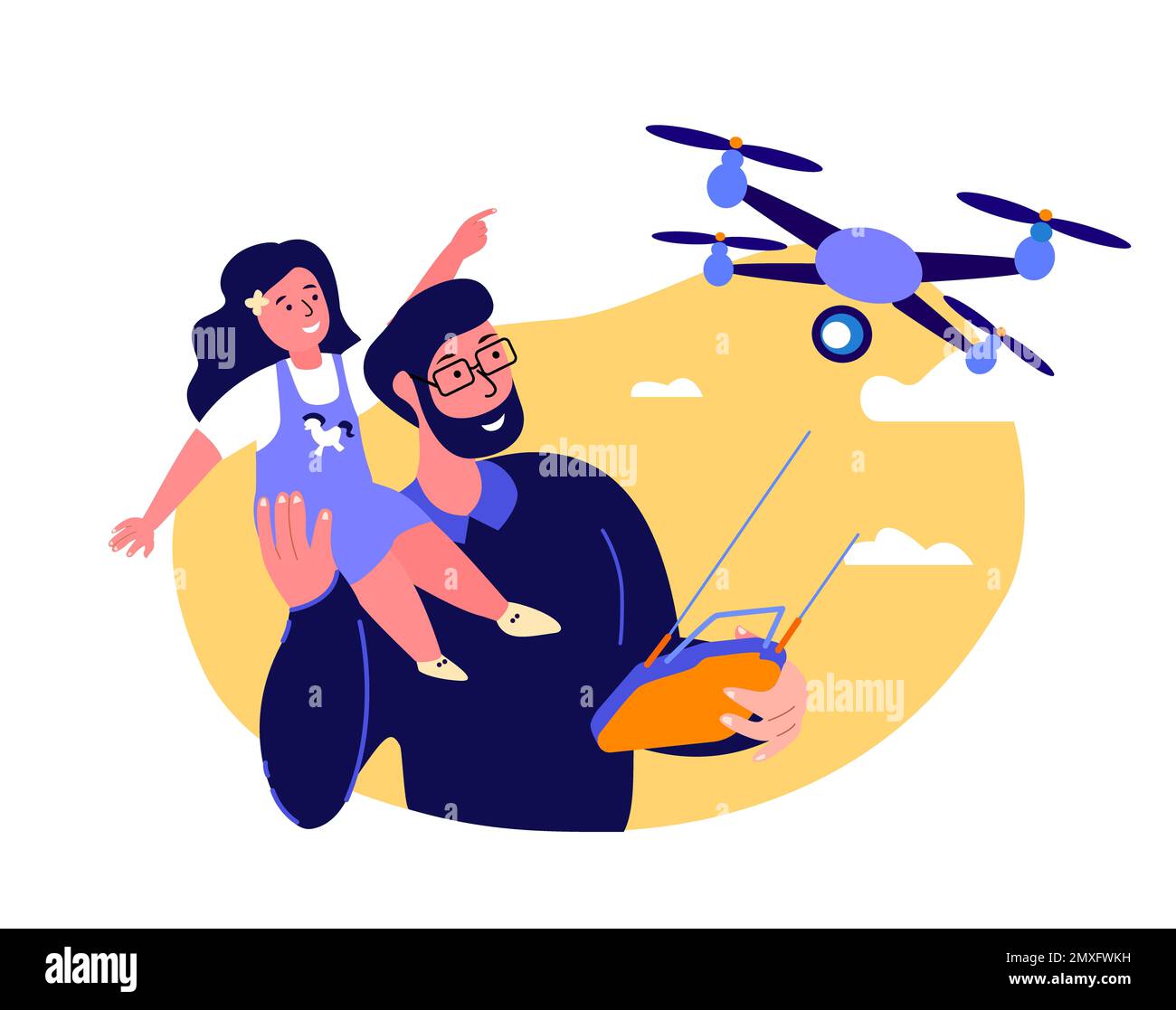 Father daughter talking Cut Out Stock Images & Pictures - Alamy