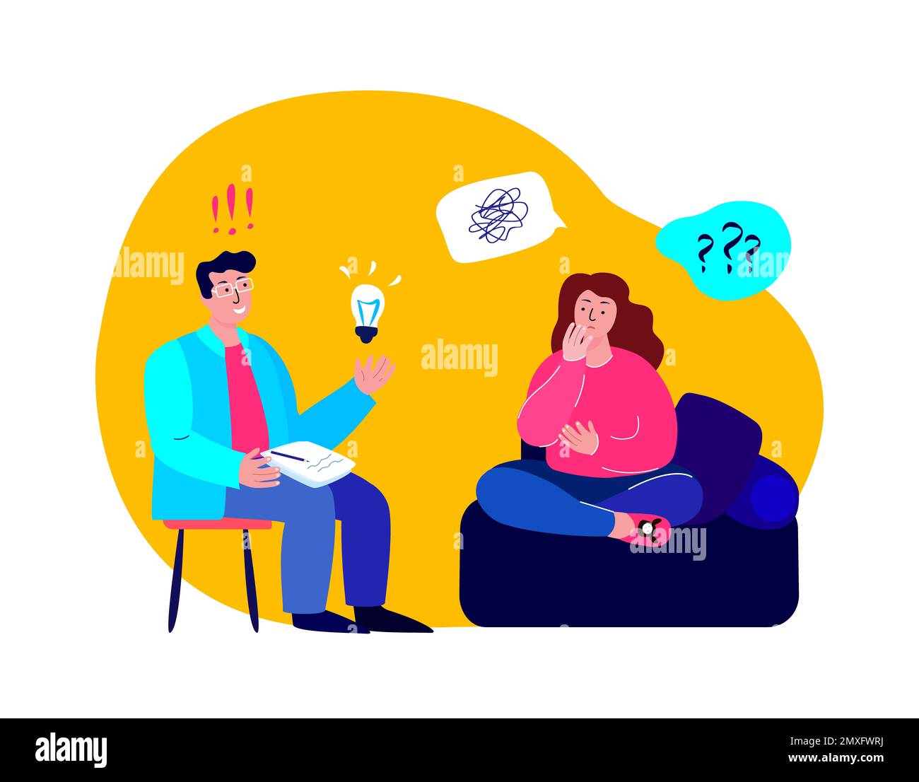 Conversation worried Cut Out Stock Images & Pictures - Alamy
