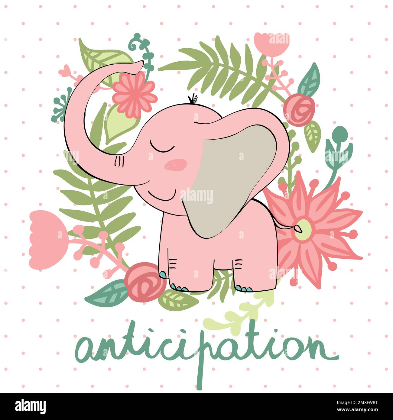 vector cartoon elephant Stock Vector Image & Art - Alamy