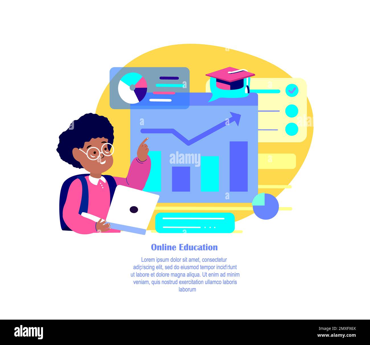 African Boy Student Planning School Timetable.Plans,Schedule Education ...