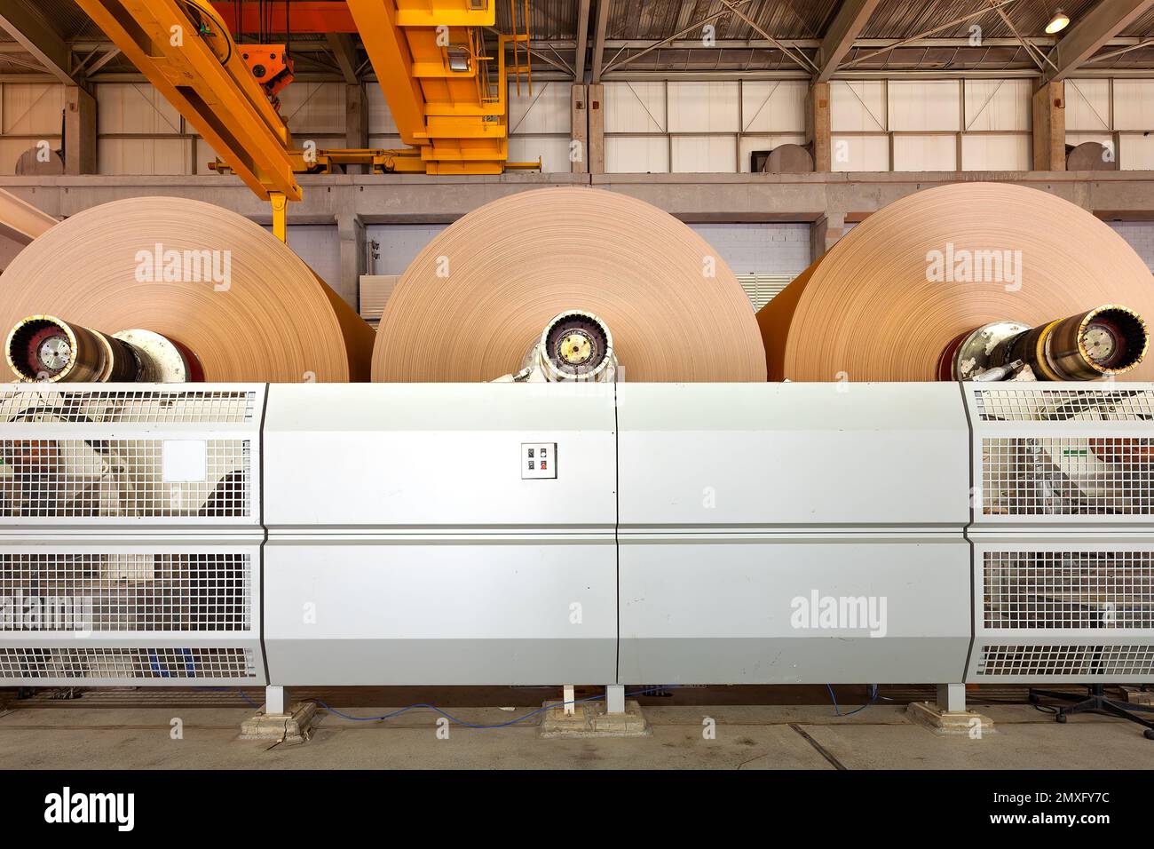 The machinery in a paper mill plant Stock Photo - Alamy