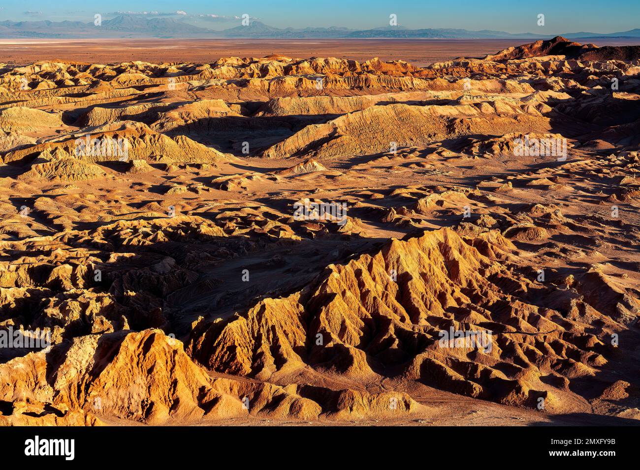 Salt formations at Valle de la Luna (spanish for Moon Valley), also ...