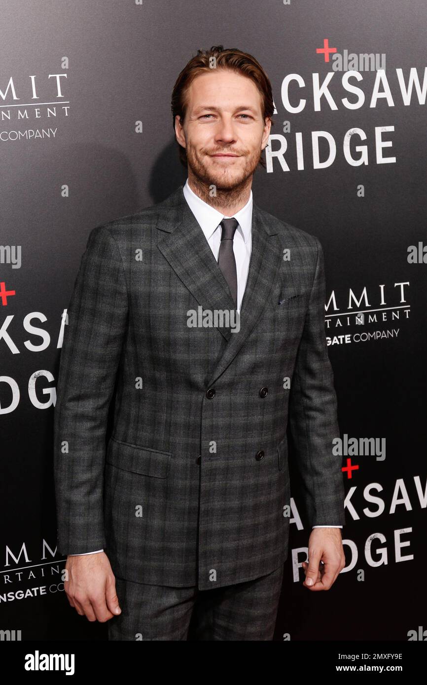 Luke Bracey arrives at the LA Special Screening of "Hacksaw Ridge" at ...