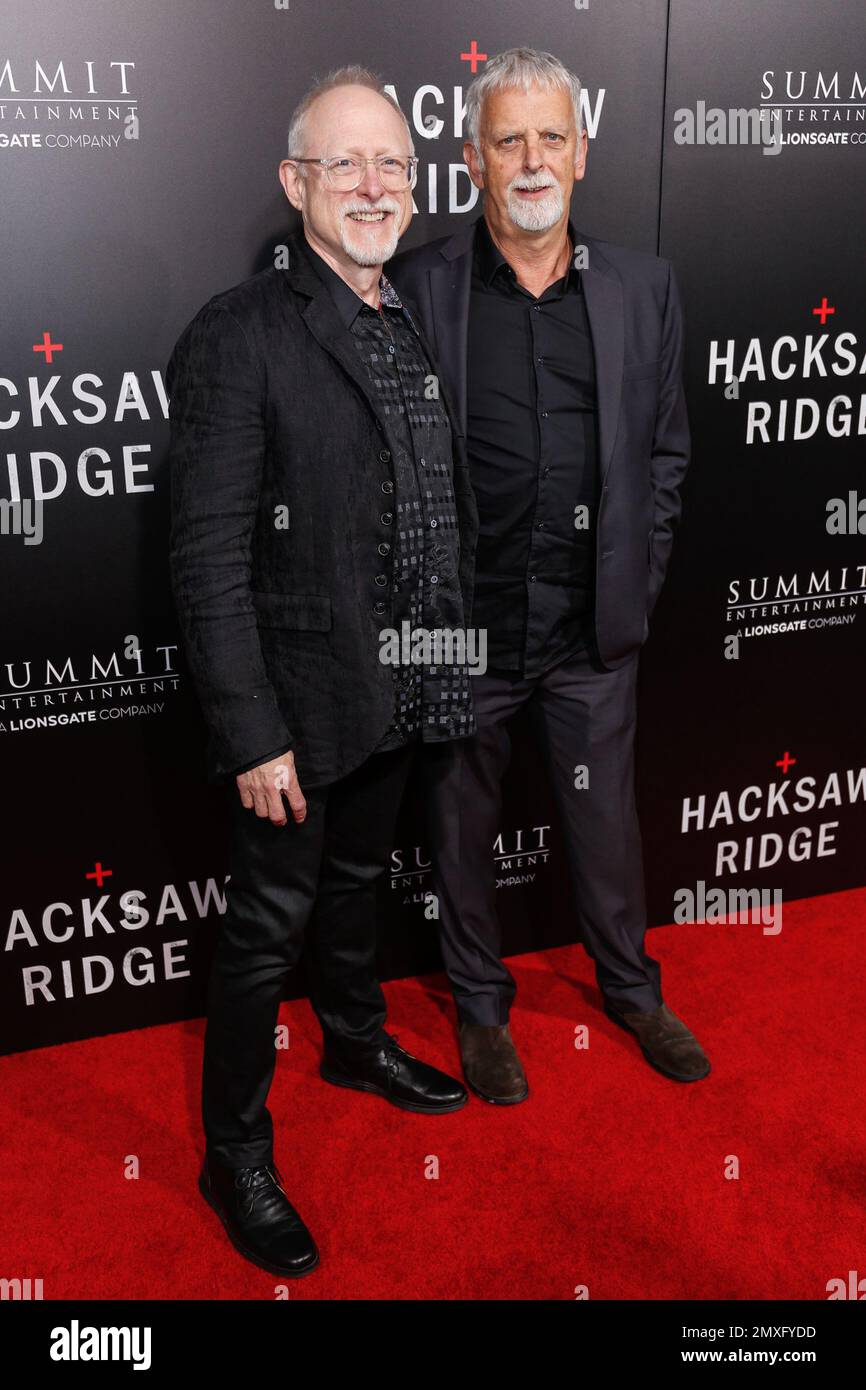 Screenwriter Robert Schenkkan, left, and screenwriter Andrew Knight ...